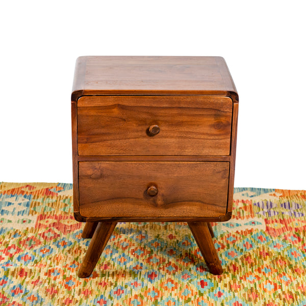 Teak MCM Night Stand - One World Bazaar